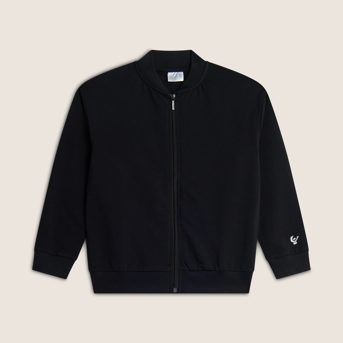 Felpa Zip stile Bomber da Bambina/Bambino in Cotone